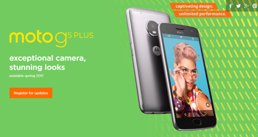 Hadiri MWC 2017, Ini Spesifikasi Moto G5 dan G5 Plus - DailySocial.ID