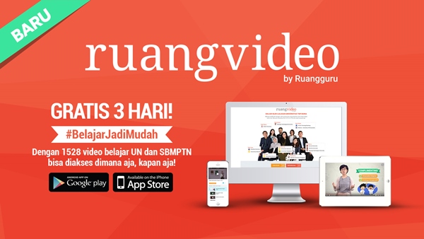 Ruangguru Luncurkan Platform Pembelajaran RuangVideo - DailySocial.ID