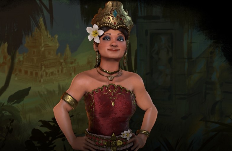 Dyah Gitarja dari Majapahit di Game Civilization VI