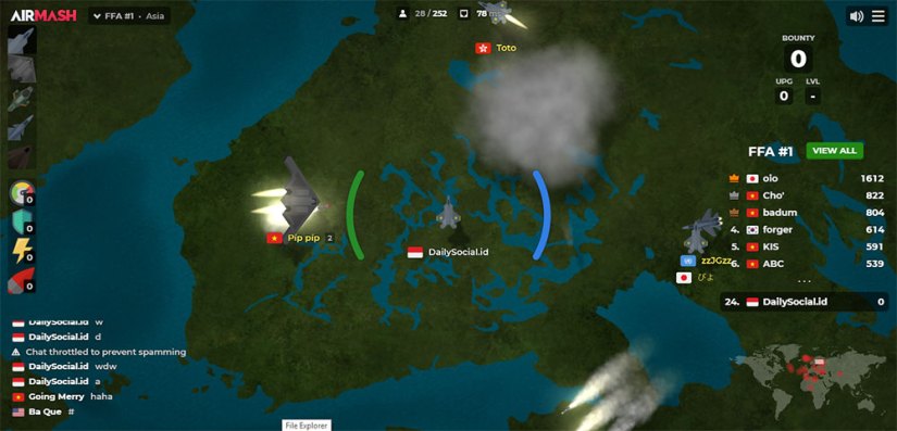 Game HTML5 Airmash, Suguhkan Pertempuran Pesawat Terbang yang Seru dan ...