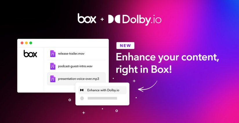 Box Hadirkan Integrasi Dolby.io, Mudahkan Optimasi Konten Audio Secara Otomatis - DailySocial.ID